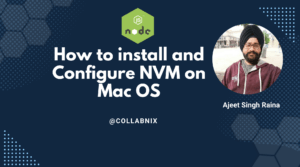 How to install and Configure NVM on Mac OS - Collabnix